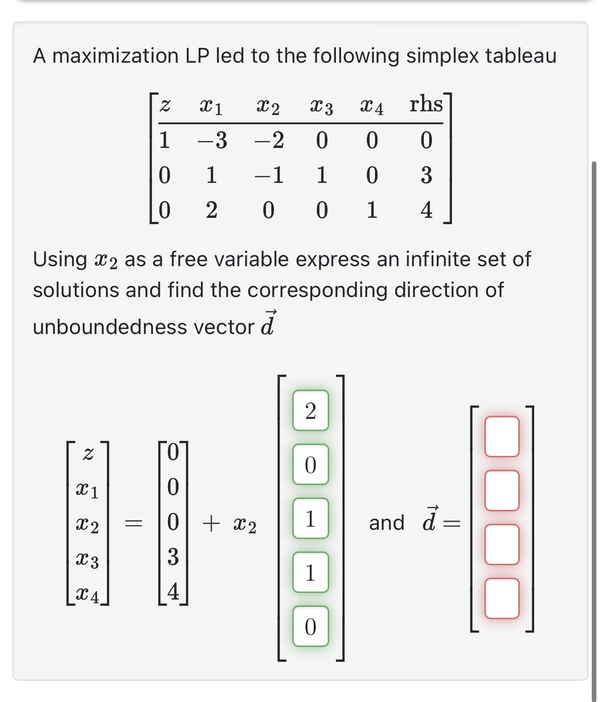 Solved Pls find D=I already found x2A maximization LP led to | Chegg.com