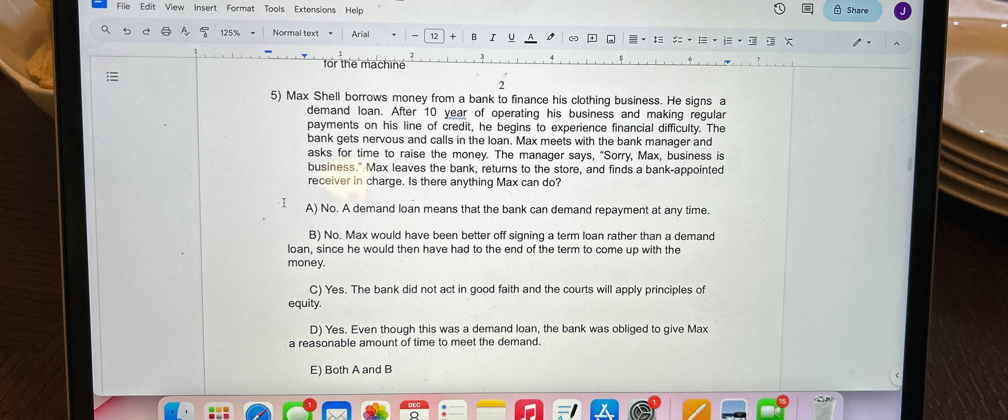 Solved File Edit View Insert Format Tools Extensions | Chegg.com