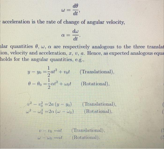 Solved This is a practical on ANGULAR MOTIONthe completion | Chegg.com