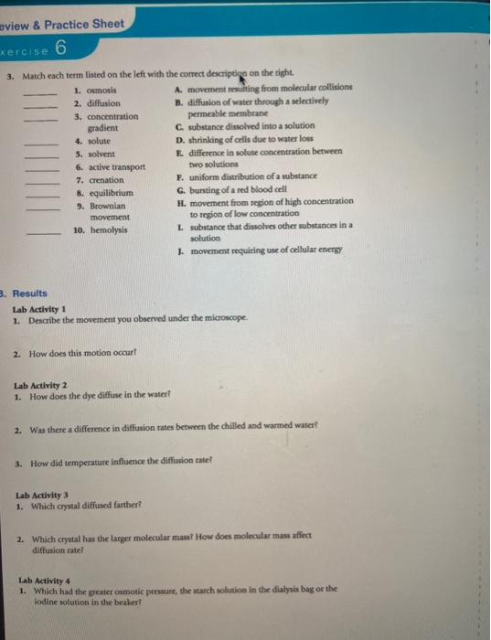 Now available in MasteringA&P Review & Practice Sheet | Chegg.com