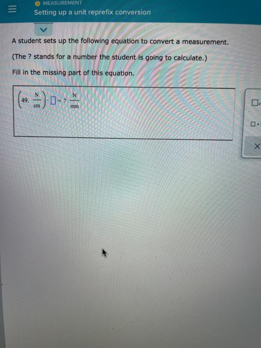 Solved MEASUREMENT III Setting up a unit reprefix conversion | Chegg.com