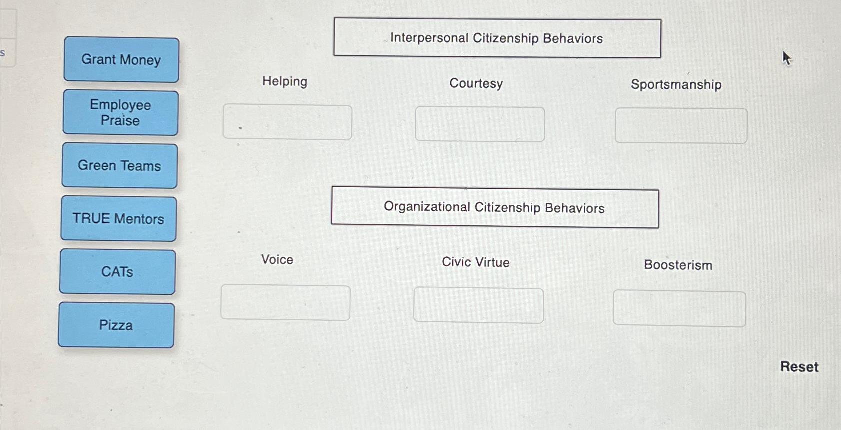 Solved Interpersonal Citizenship | Chegg.com