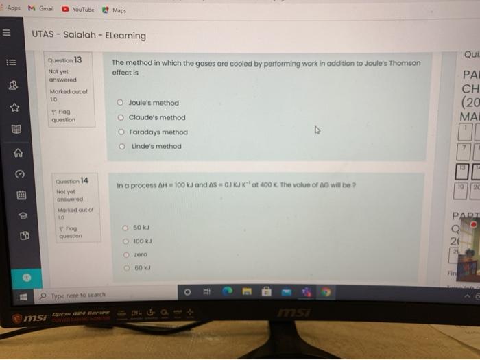 Solved Apps M Gmail YouTube Maps III UTAS - Salalah - | Chegg.com