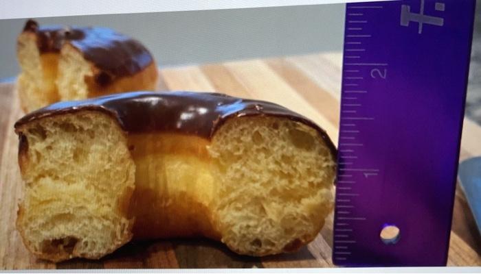 Approximate the measurements for the donut and the | Chegg.com
