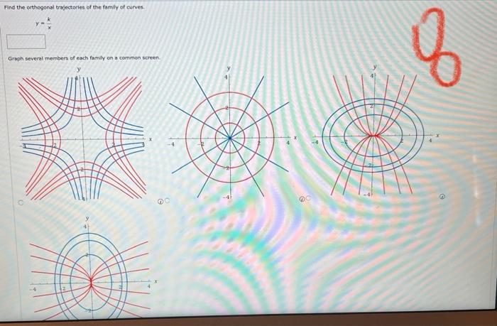 Solved Find the orthogonal trajectories of the family of | Chegg.com