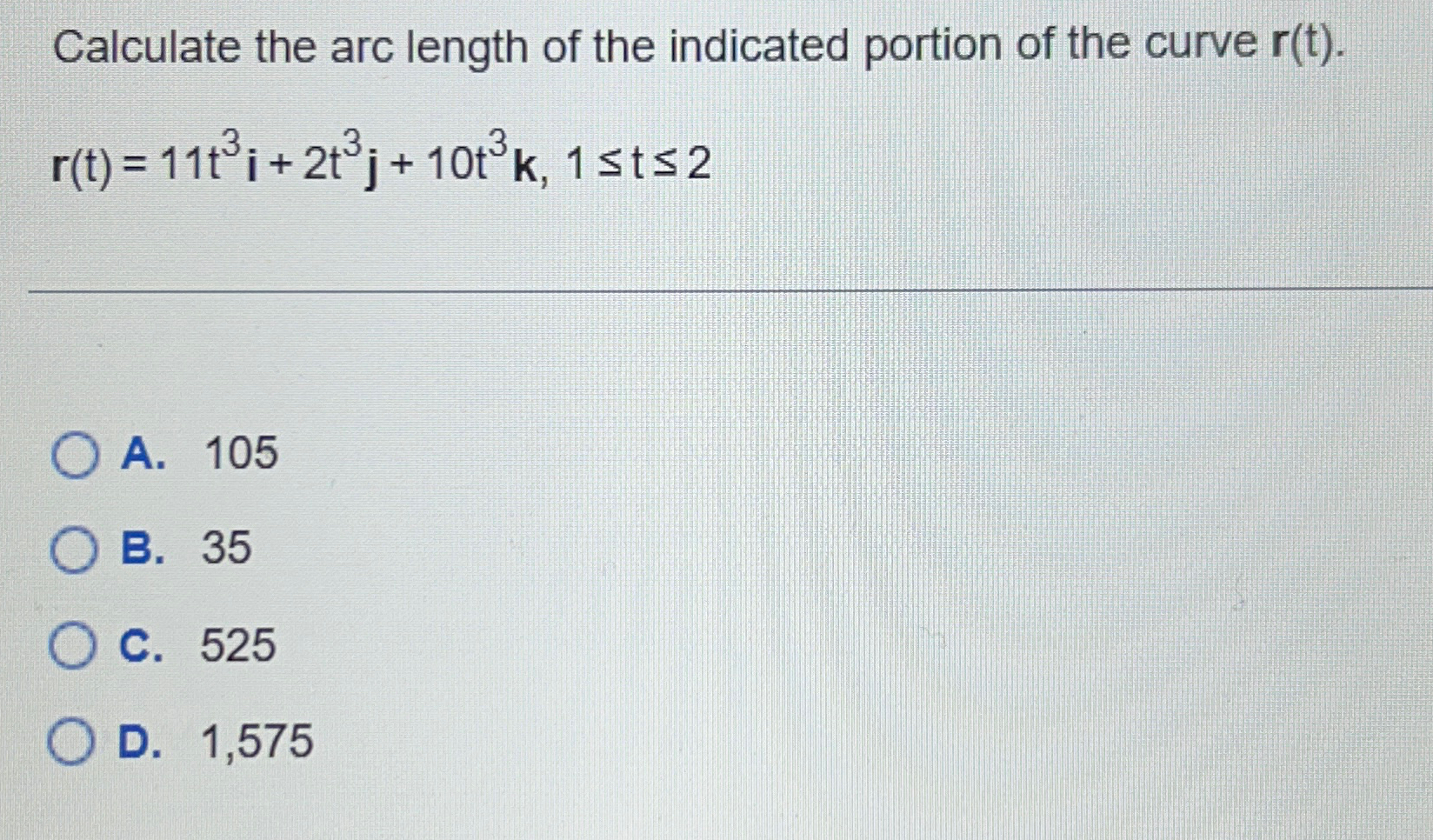 Solved Calculate the arc length of the indicated portion of | Chegg.com