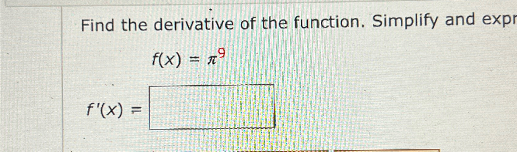 Solved Find the derivative of the function. Simplify and | Chegg.com