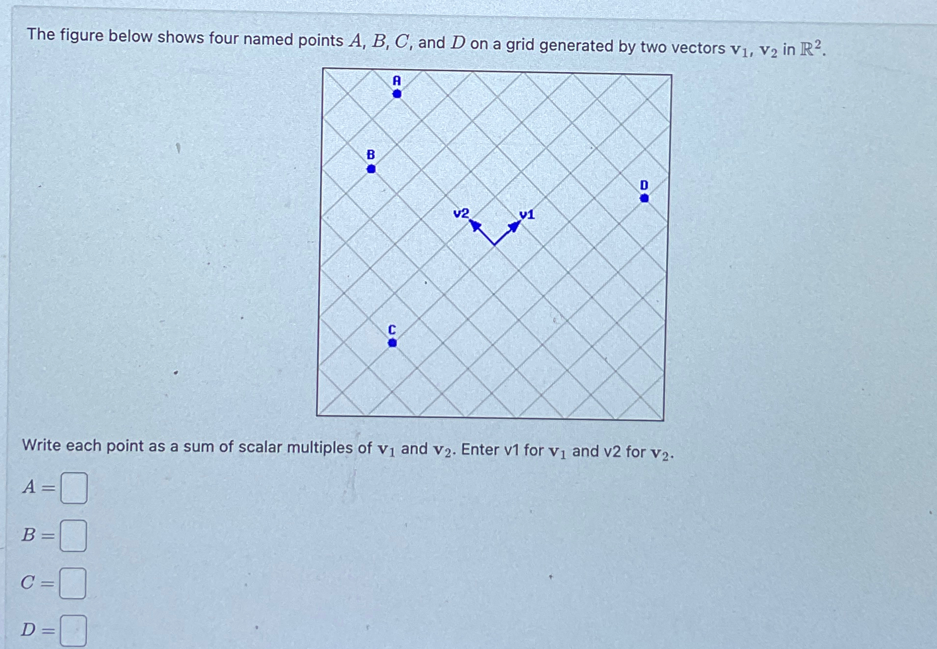 Solved The figure below shows four named points A,B,C, ﻿and | Chegg.com