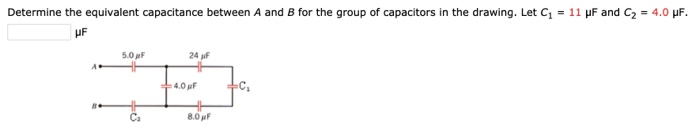 Solved Determine the equivalent capacitance between A and B | Chegg.com