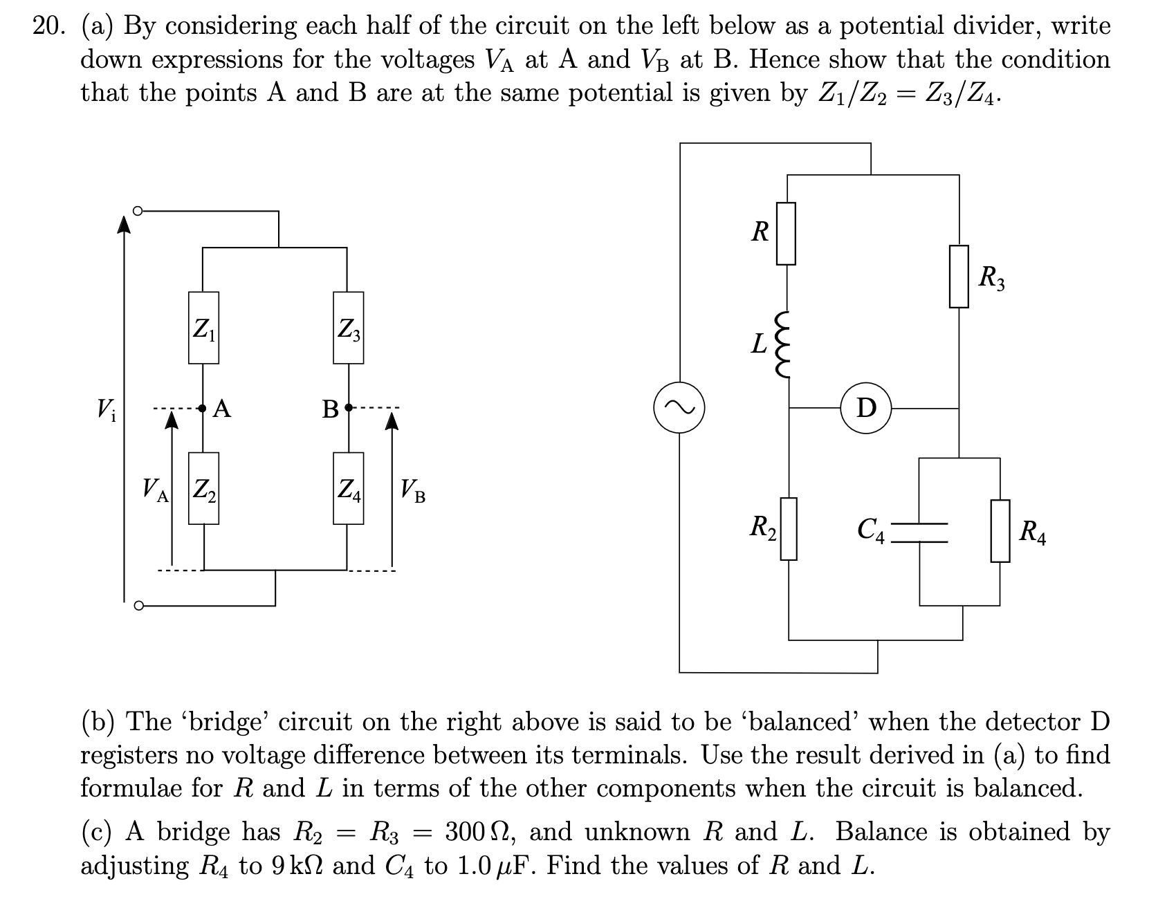 Solved (a) ﻿By considering each half of the circuit on the | Chegg.com