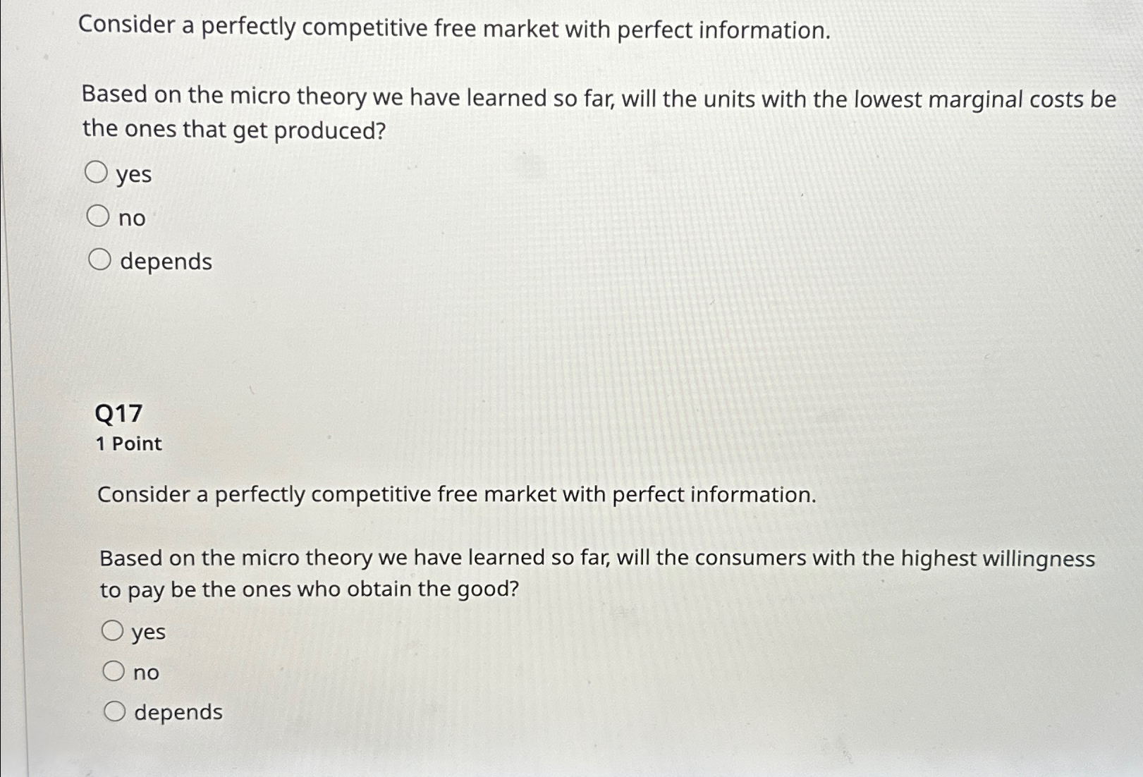 Solved Consider a perfectly competitive free market with | Chegg.com