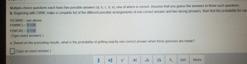 Solved Multiple-choice questions each have five possible | Chegg.com