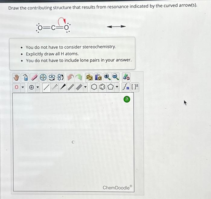 Solved Draw the contributing structure that results from | Chegg.com