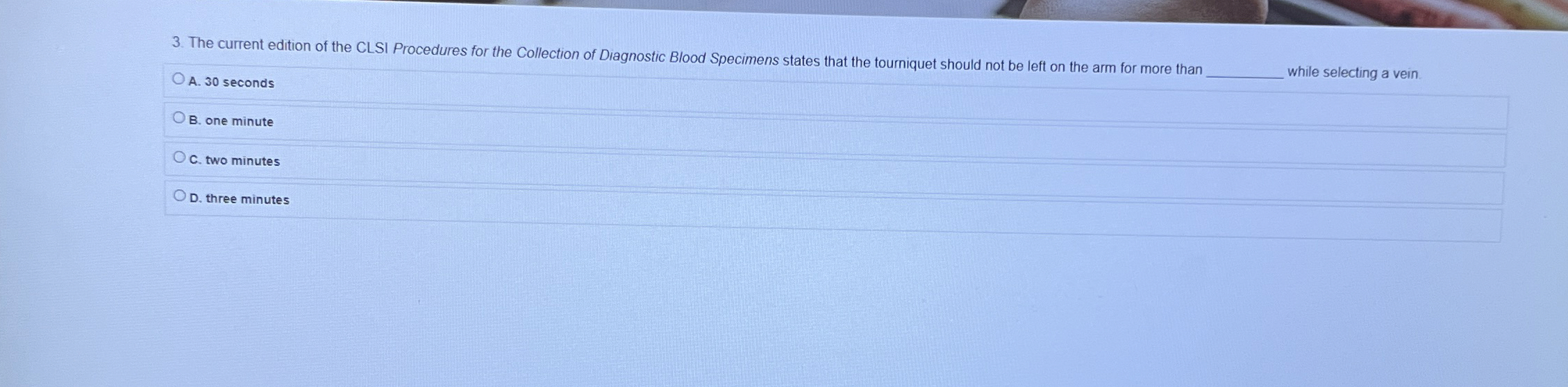 Solved The current edition of the CLSI Procedures for the | Chegg.com