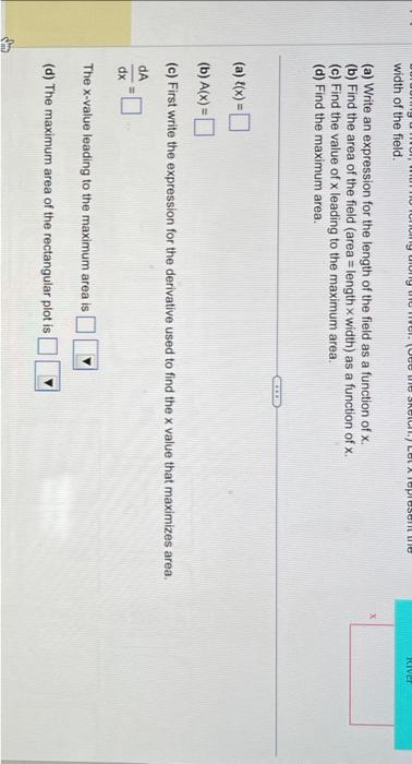 Solved width of the field. (a) Write an expression for the | Chegg.com