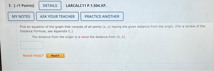 Solved Find an equation of the graph that consists of all | Chegg.com