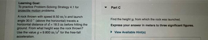 Solved Learning Goal: To practice Problem-Solving Strategy | Chegg.com
