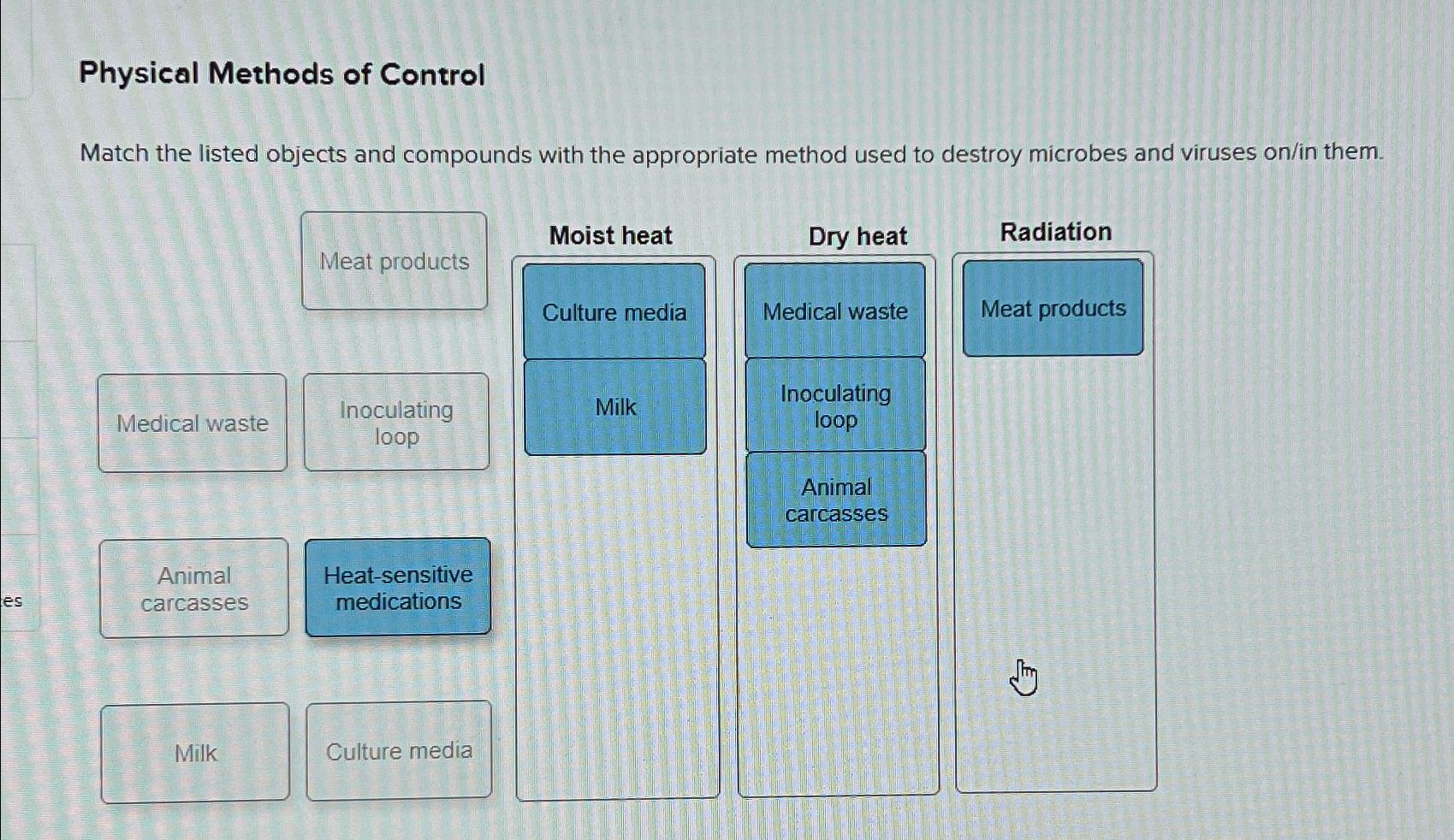 Solved Physical Methods of ControlMatch the listed objects | Chegg.com Solved Physical Methods of ControlMatch the listed objects | Chegg.com