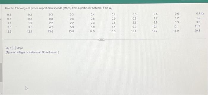 Solved Q3=Mbp5 (Type an integer or a decimal. Do not round.) | Chegg.com