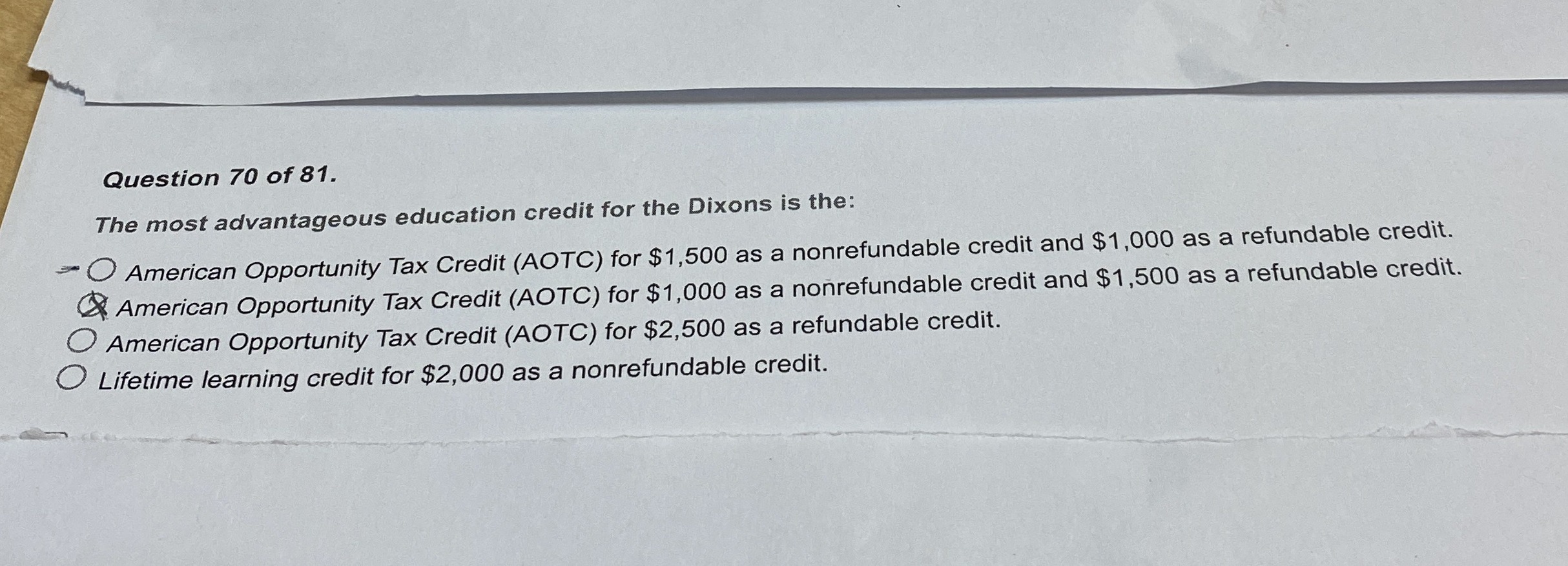 Solved Question 70 ﻿of 81.The most advantageous education | Chegg.com