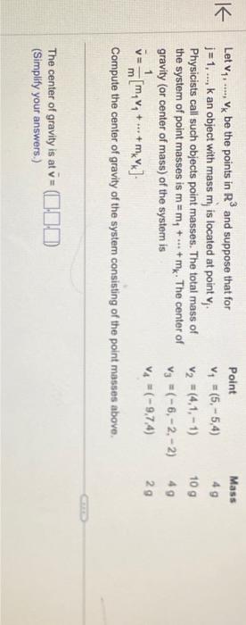 Solved Let v1,…,vk be the points in R3 and suppose that for | Chegg.com