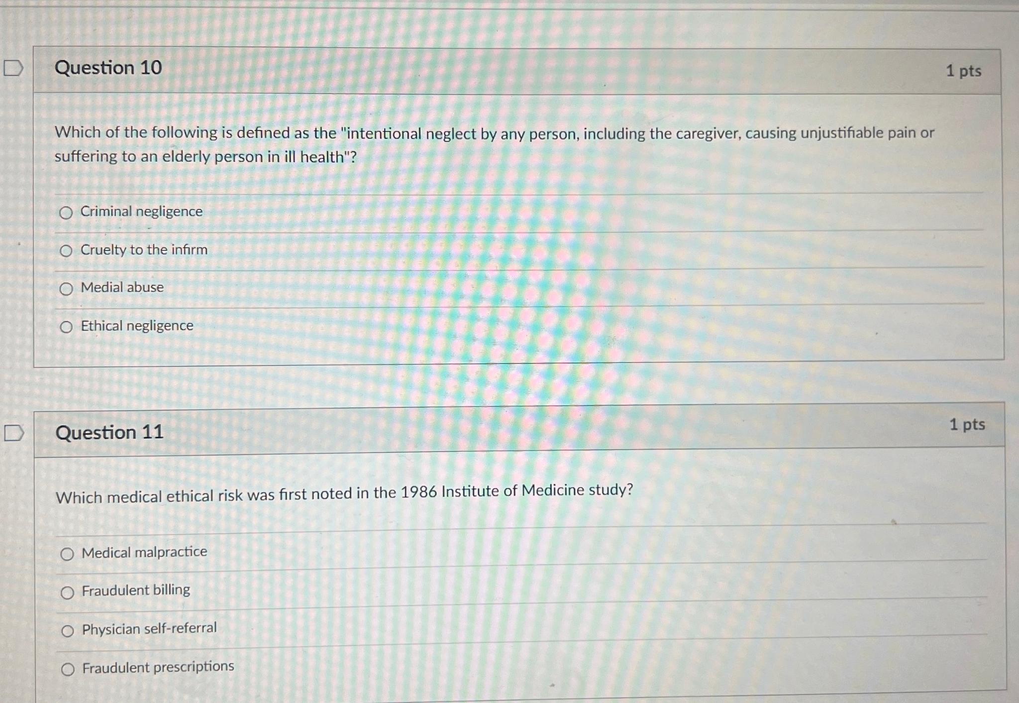 Solved Question 101 ﻿ptsWhich of the following is defined as | Chegg.com