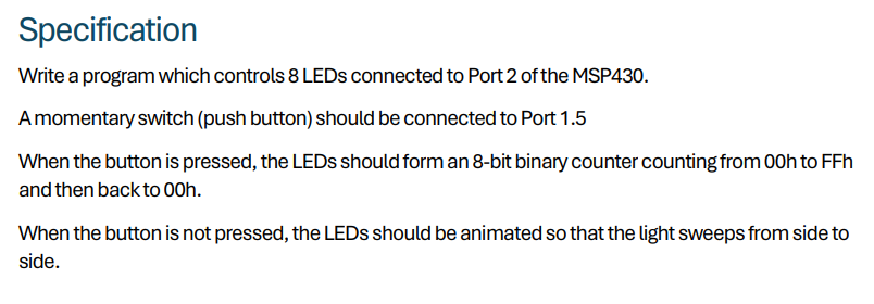 Solved In TI Code Composer Studio Empty Assembly only | Chegg.com