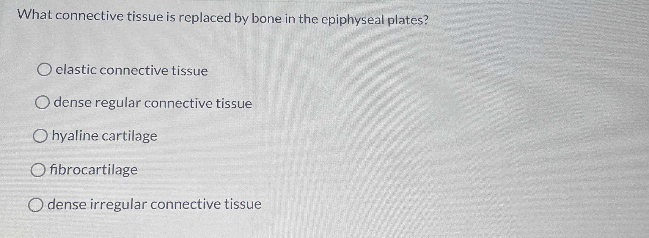 Solved What connective tissue is replaced by bone in the | Chegg.com