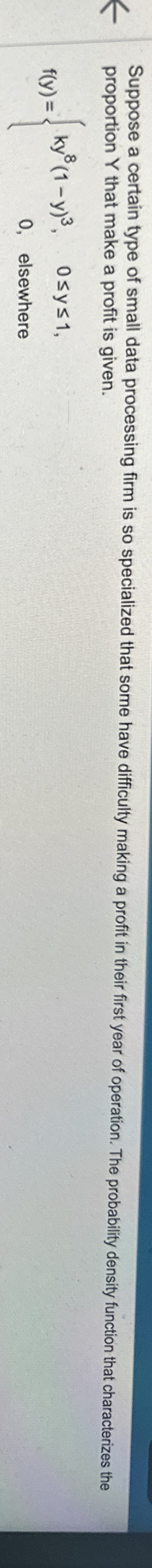 Solved Suppose a certain type of small data processing firm | Chegg.com