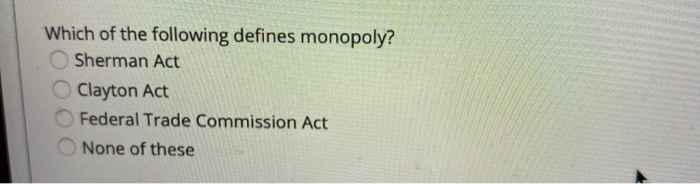 Solved QUESTION 1 The Interstate Commerce Commission (ICC) | Chegg.com