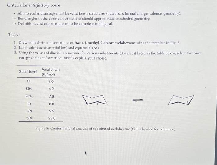 Solved Criteria for satisfactory score - All molecular | Chegg.com