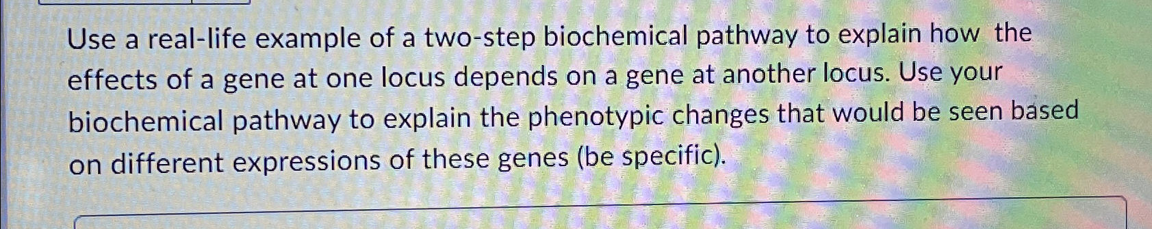 Solved Use a real-life example of a two-step biochemical | Chegg.com