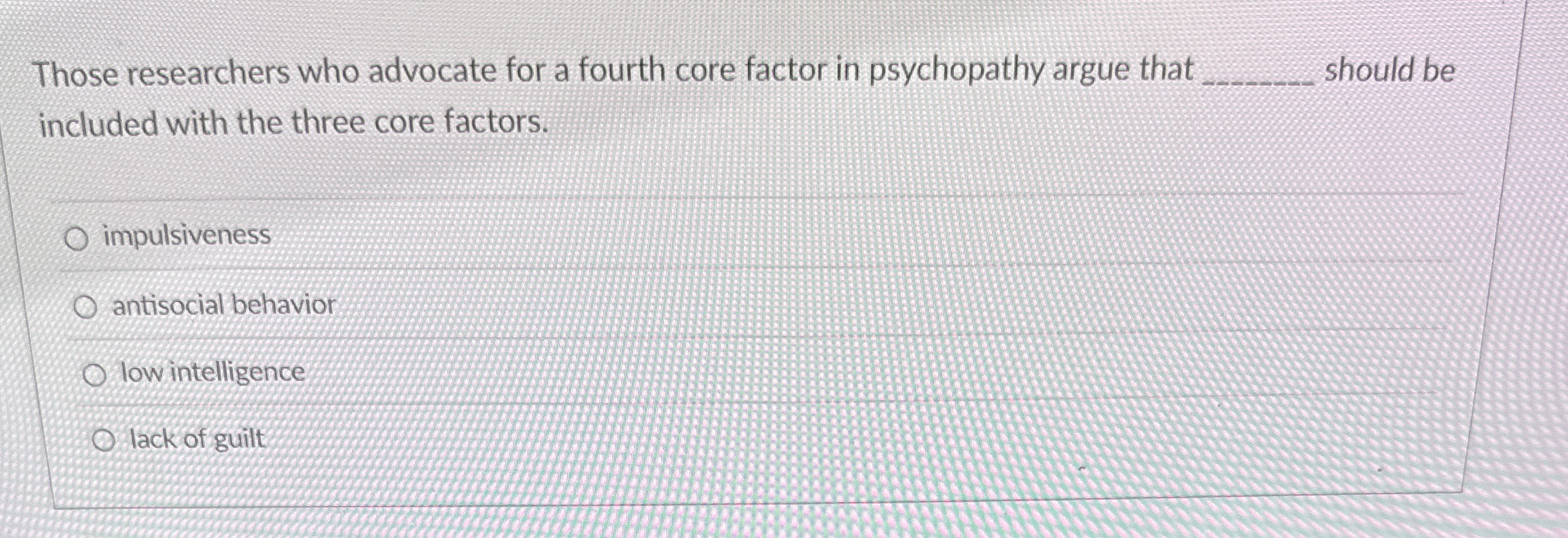 [Solved]: Those researchers who advocate for a fourth core f
