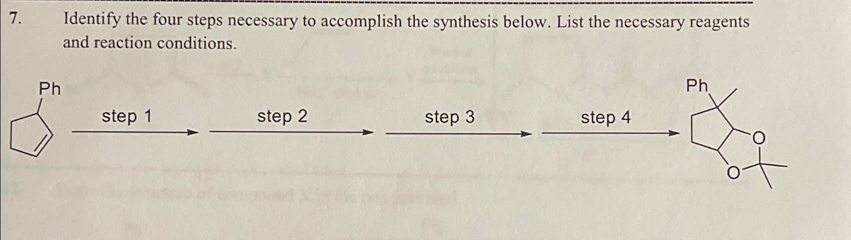 Solved Identify the four steps necessary to accomplish the | Chegg.com