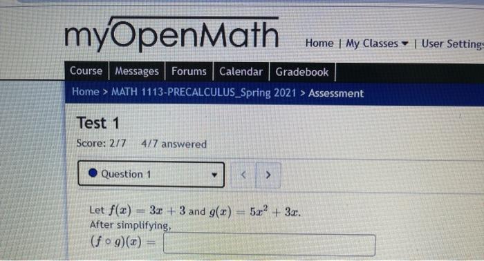 Solved myOpenMath Home | My Classes User Setting Course | Chegg.com