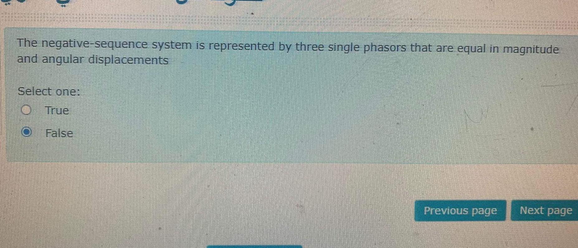 Solved The negative-sequence system is represented by three | Chegg.com