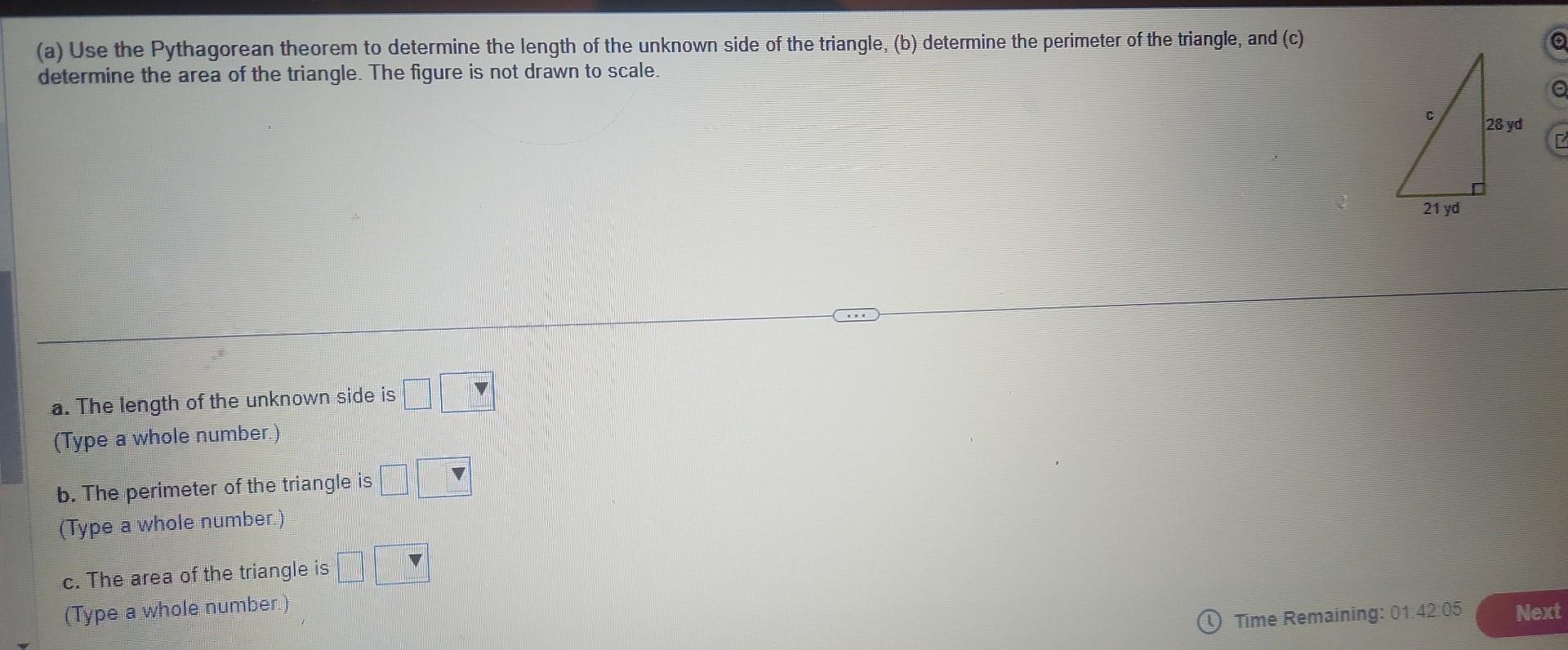 Solved (a) Use the Pythagorean theorem to determine the | Chegg.com