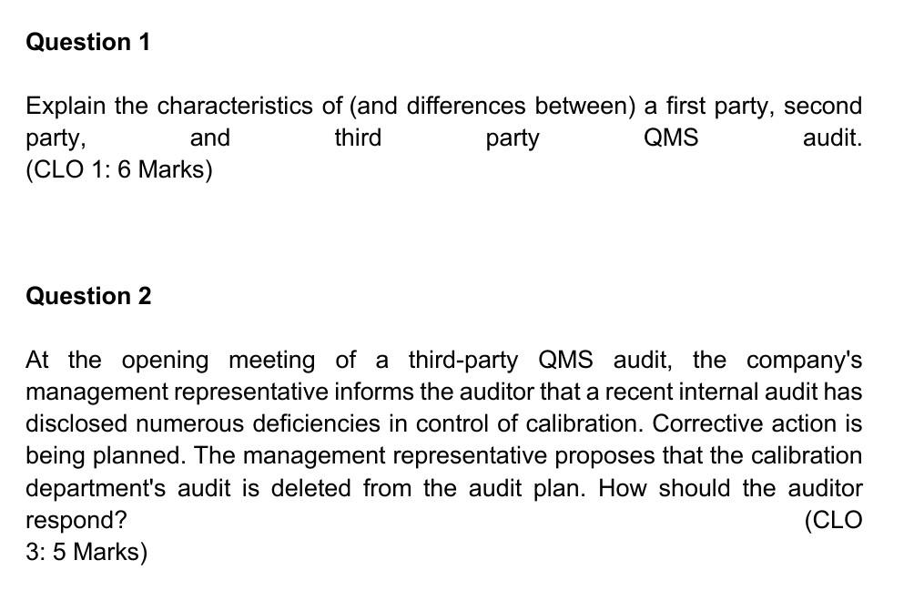 Solved Explain the characteristics of (and differences | Chegg.com