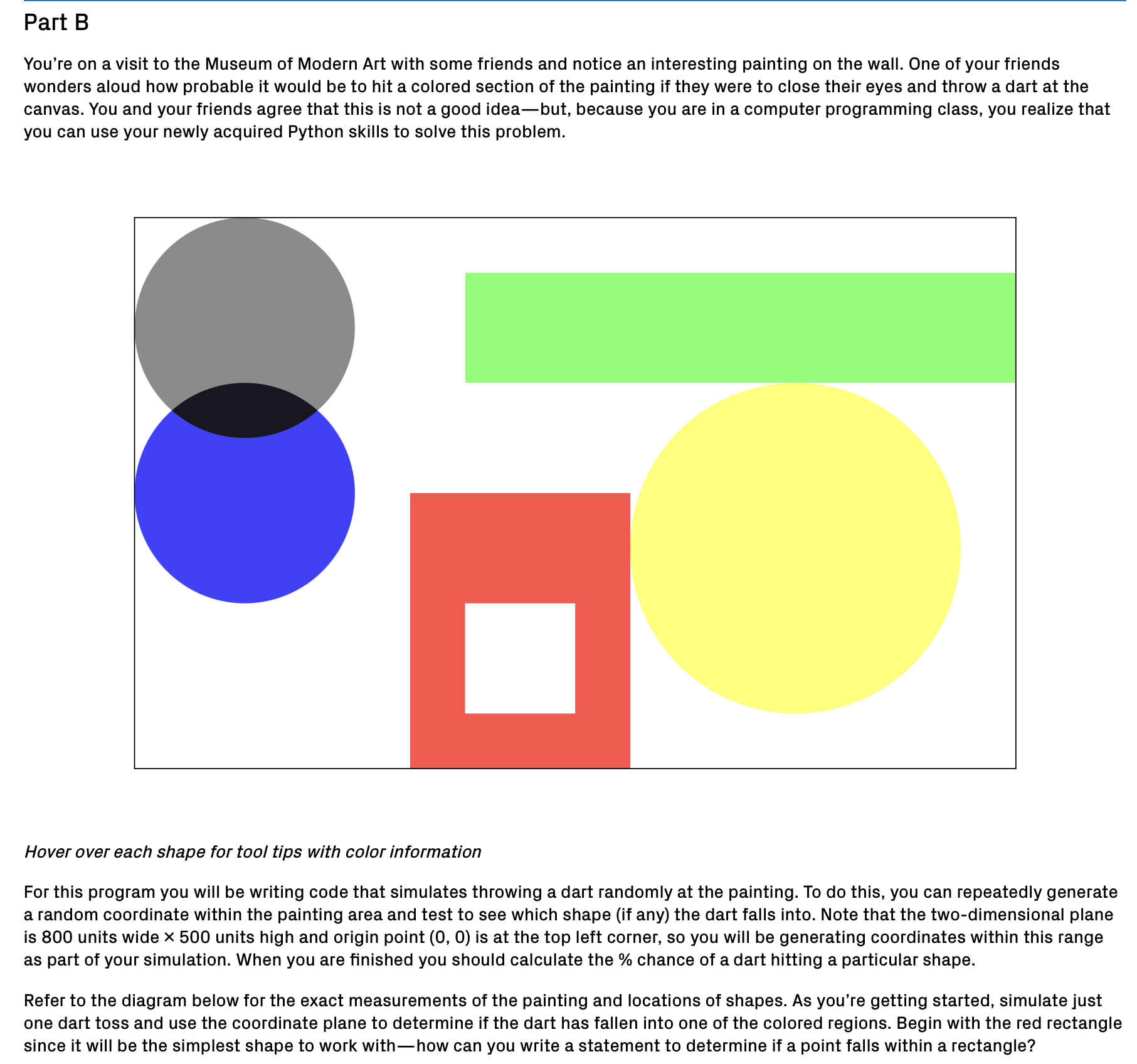 Solved Hover over each shape for tool tips with color | Chegg.com