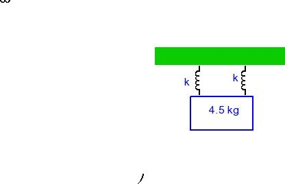 Solved Two identical massless springs are hung from a | Chegg.com