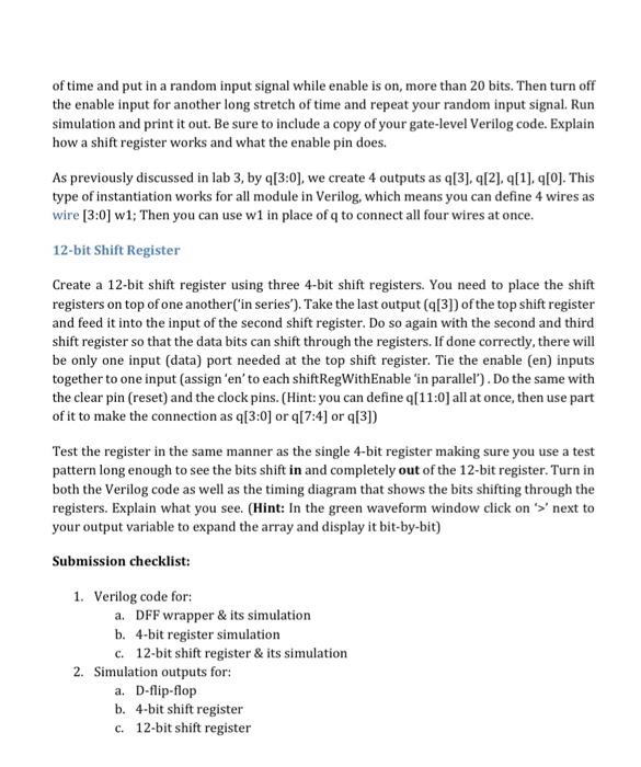 ECE 25 Pre-Lab 4: Sequential Circuits, Sequence | Chegg.com
