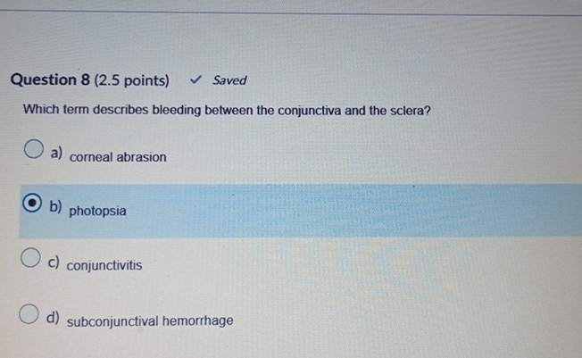 Solved Question 8 ( 2.5 points) SavedWhich term describes | Chegg.com Solved Question 8 ( 2.5 points) SavedWhich term describes | Chegg.com