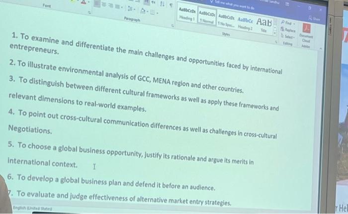 1. To examine and differentiate the main challenges | Chegg.com