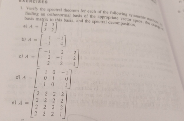 Solved Finding An Orthonormal Basis Of The Appropriate