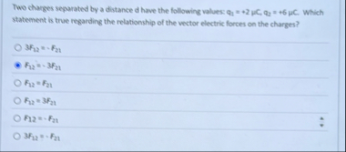 Solved Two charges separated by a distance d have the | Chegg.com