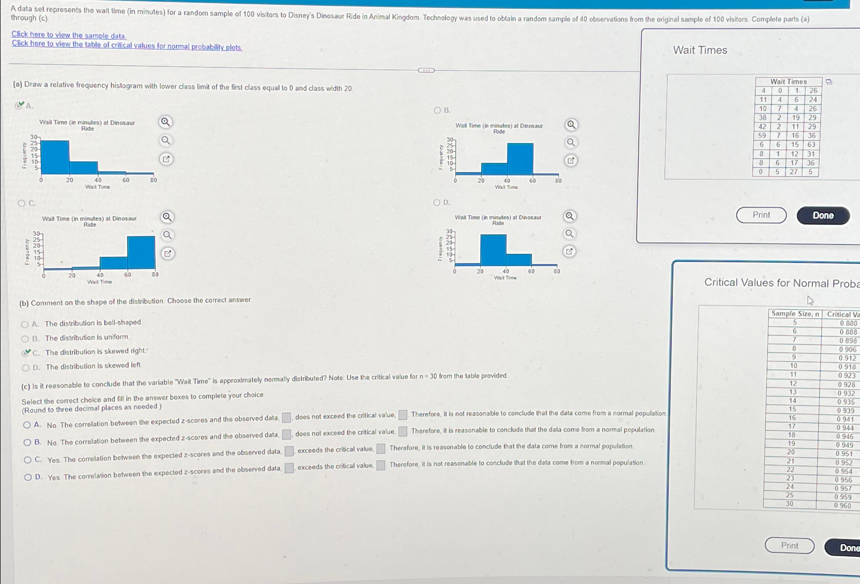 through (c)Click here to view the sample data.Click | Chegg.com