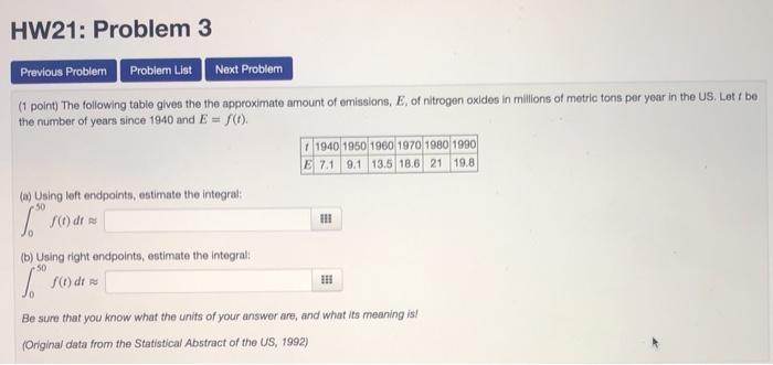 Solved HW21: Problem 3 Previous Problem Problem List Next | Chegg.com