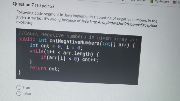 Solved Question 6 (10 points) Read the following Java code | Chegg.com