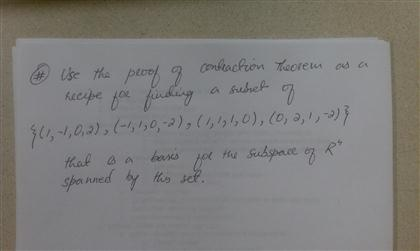Solved Use the proof of contraction Theorem as a Recipe for | Chegg.com