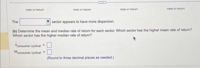 Solved Stocks may be categorized by sectors. The | Chegg.com